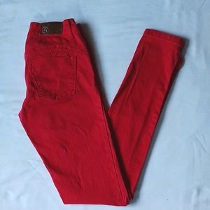 Bluenotes | Jeans | Bluenotes Jordan Low Rise Curvy Red Skinny Jeans Sz ...